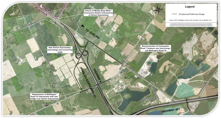 4. The Approved Plan - North of Highway 401 - Highways 6 & 401 Improvements